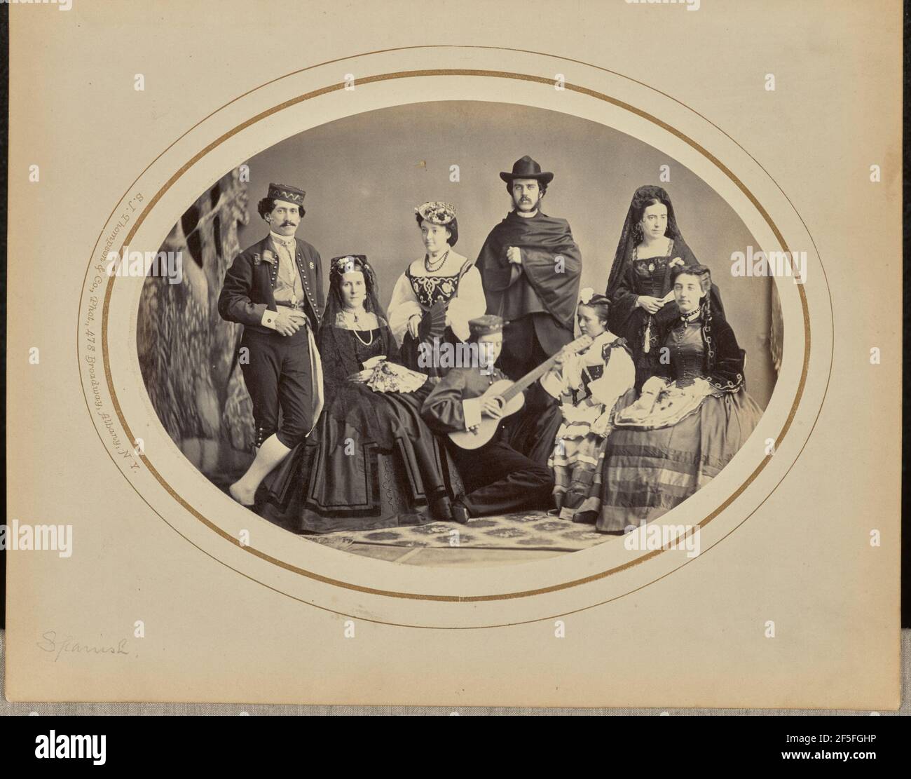 Spanish Booth group. S.J. Thompson & Co Stock Photo - Alamy