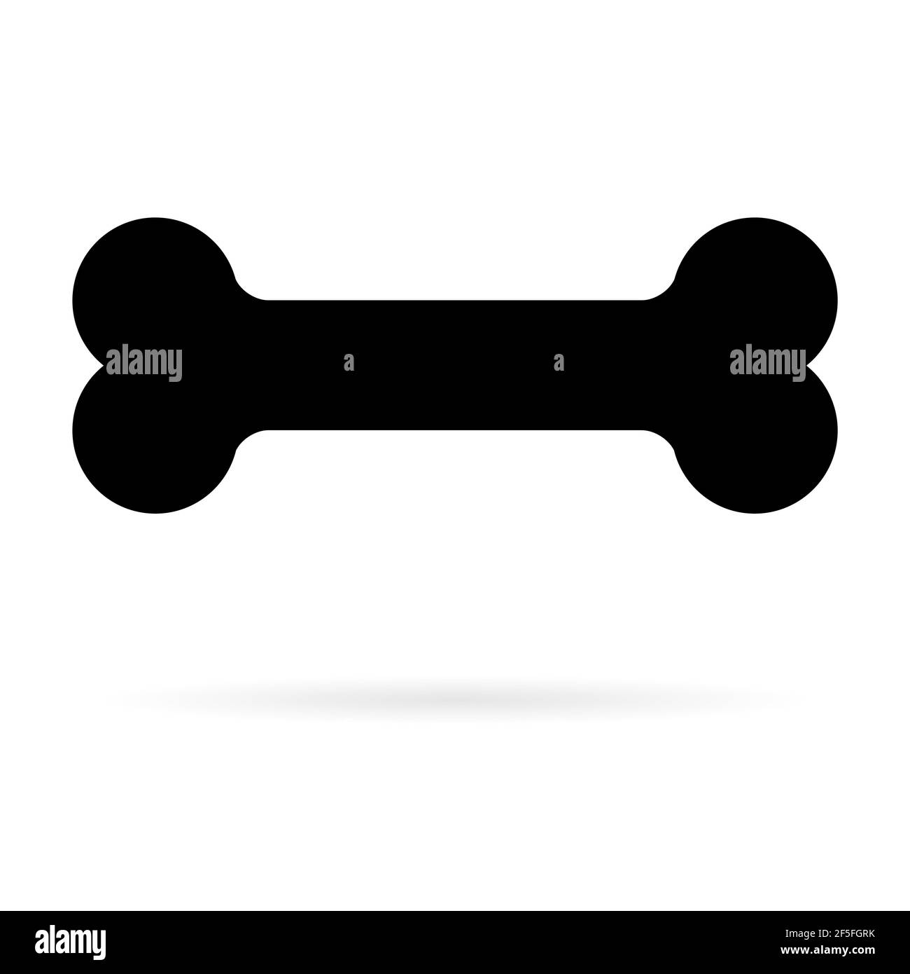 Bone icon isolated on white background. Animal dog symbol, Vector ...
