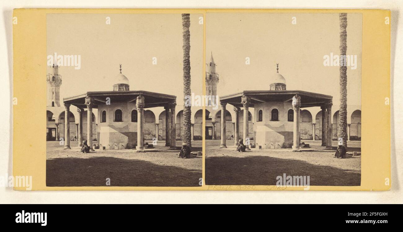 Egypt. - Old Cairo. Mosque of Sultan Amer. The Fountain. (The oldest ...