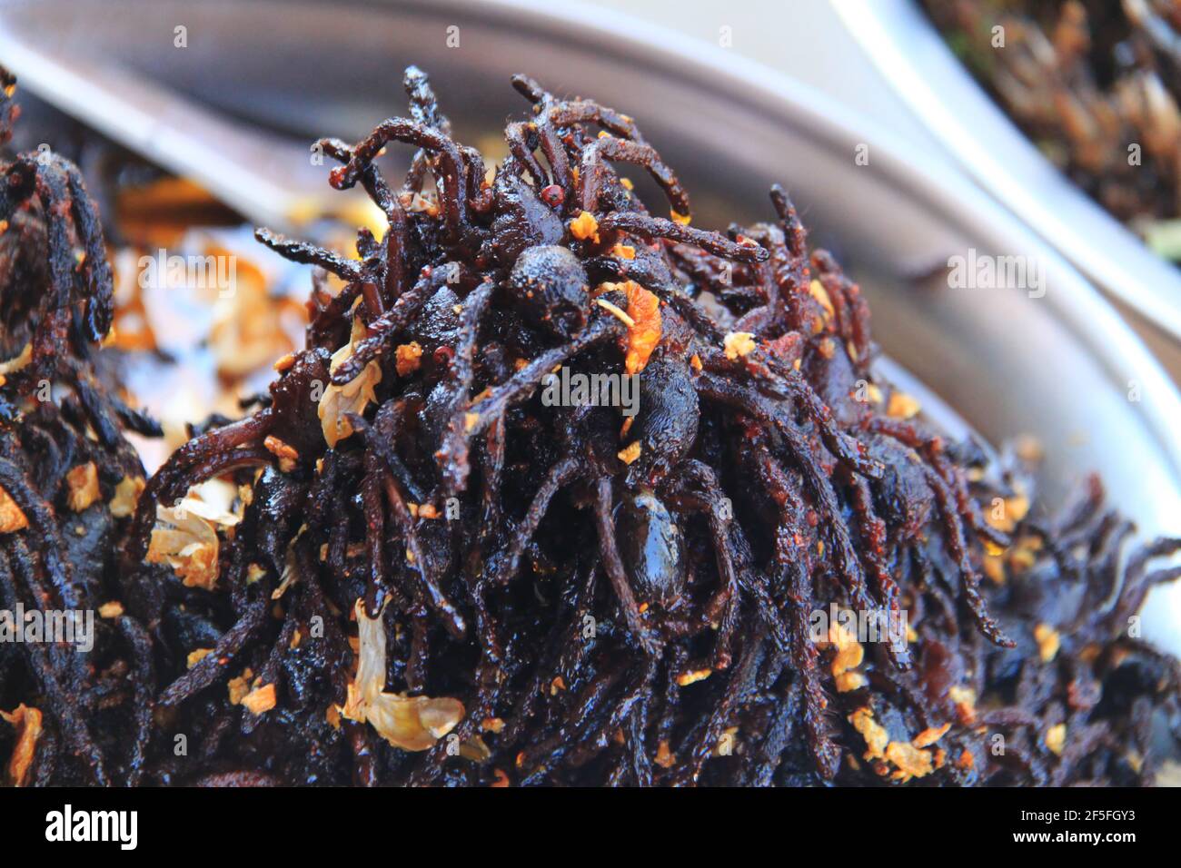 Spiders, one of the favorite foods of Cambodians Stock Photo - Alamy