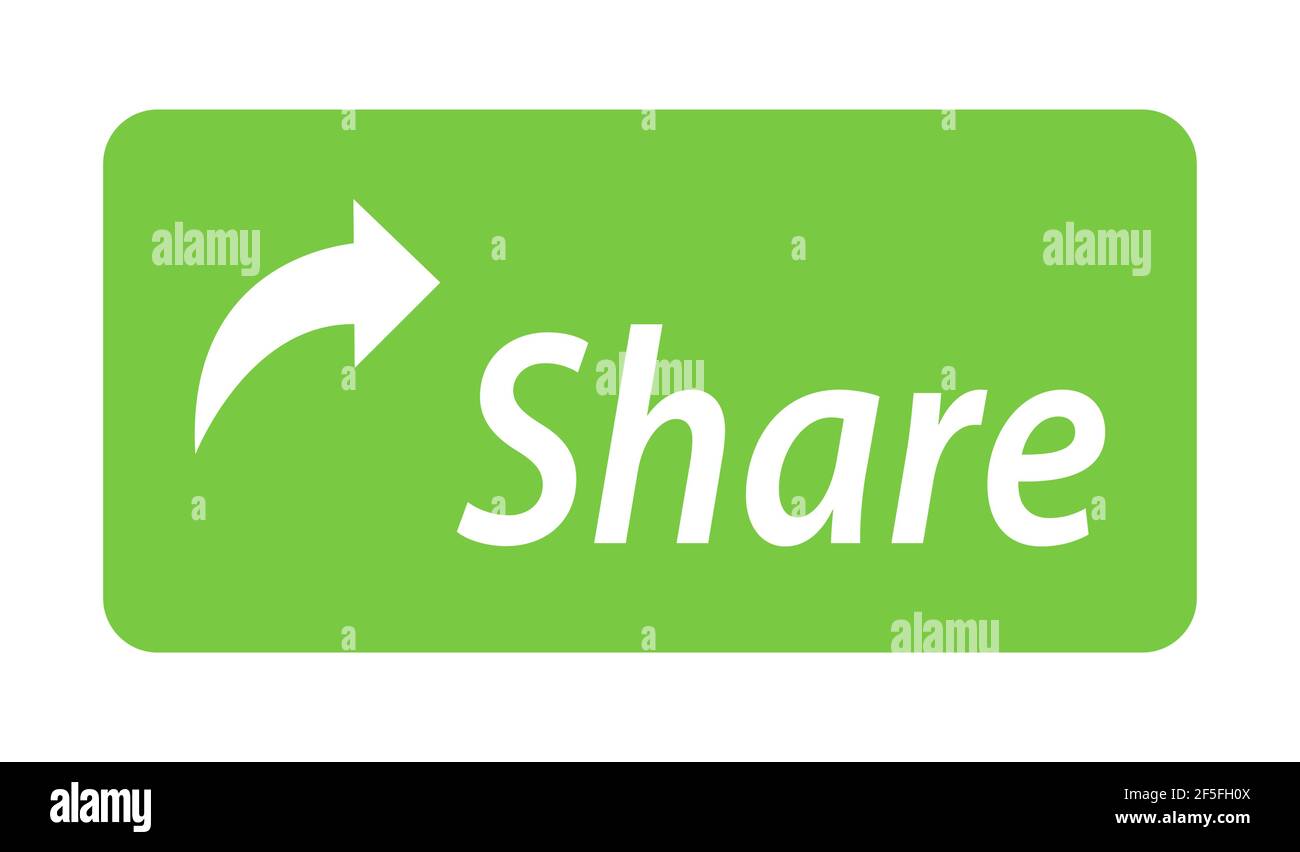 Share click button internet icon isolated. Vector illustration banner ...