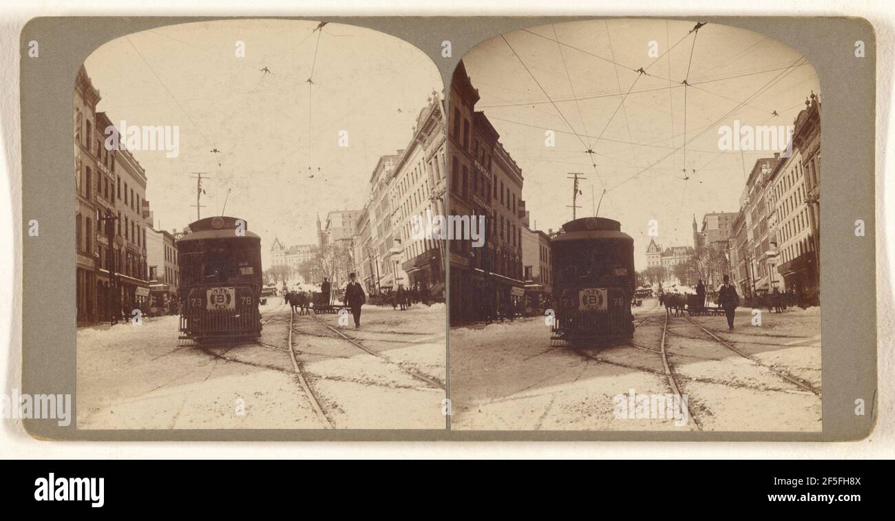 State St from Broadway. Albany N.Y.. Wendt Brothers Stock Photo - Alamy