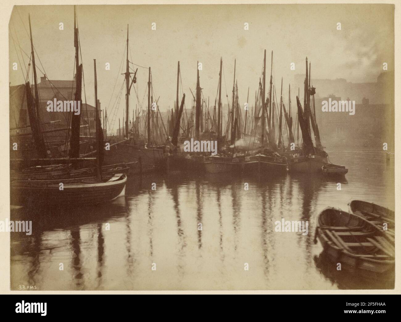 Whitby harbor. Frank Meadow Sutcliffe (British, 1853 - 1941 Stock Photo ...