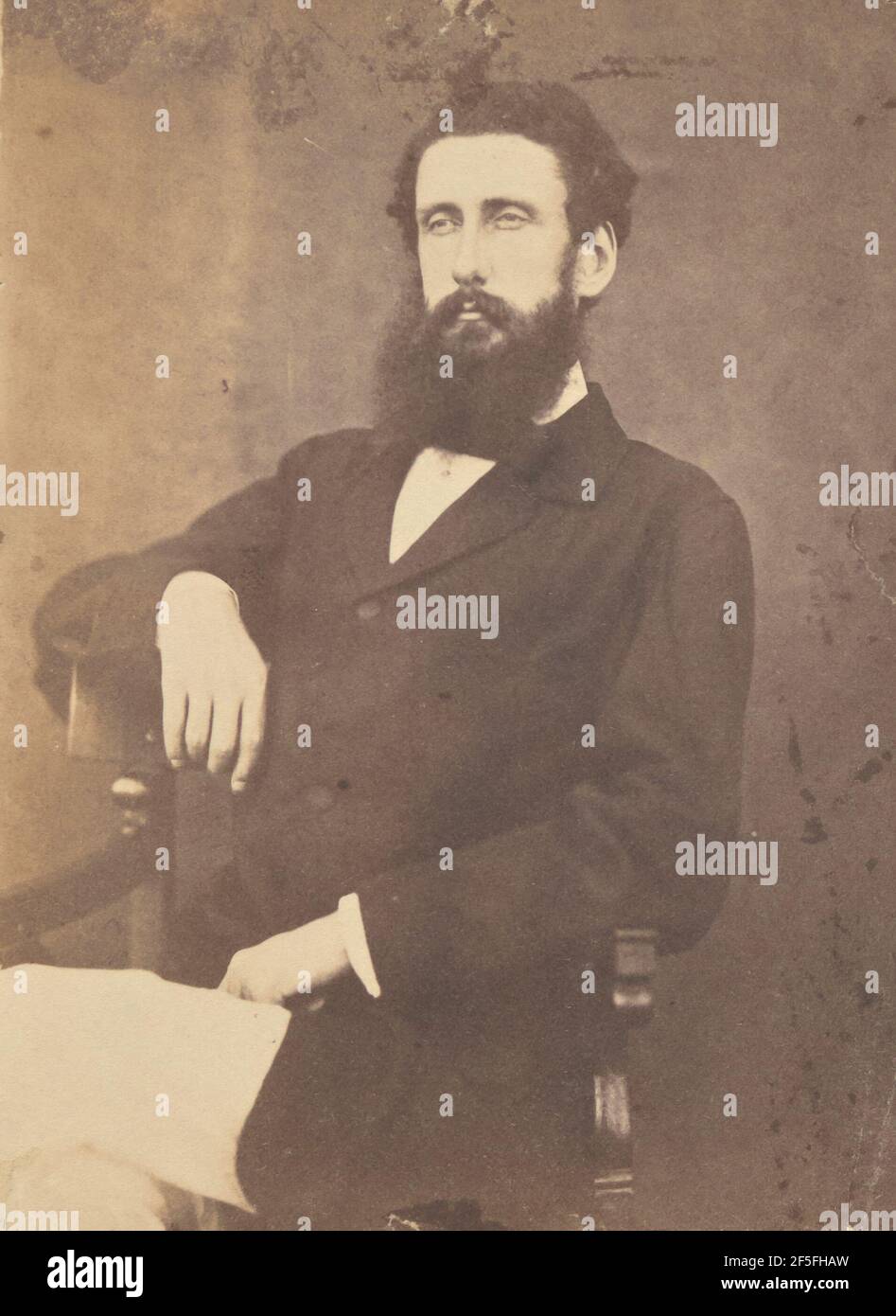 Captain Thompson. Commissioner of Sitapur in Oudh 1870. Unknown maker ...