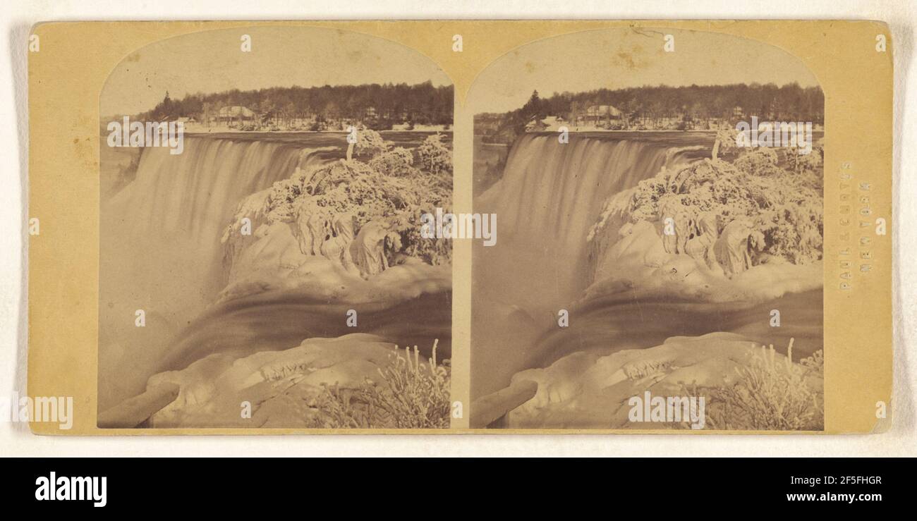 Niagara - American Falls in Winter.. George Stacy (American, active ...
