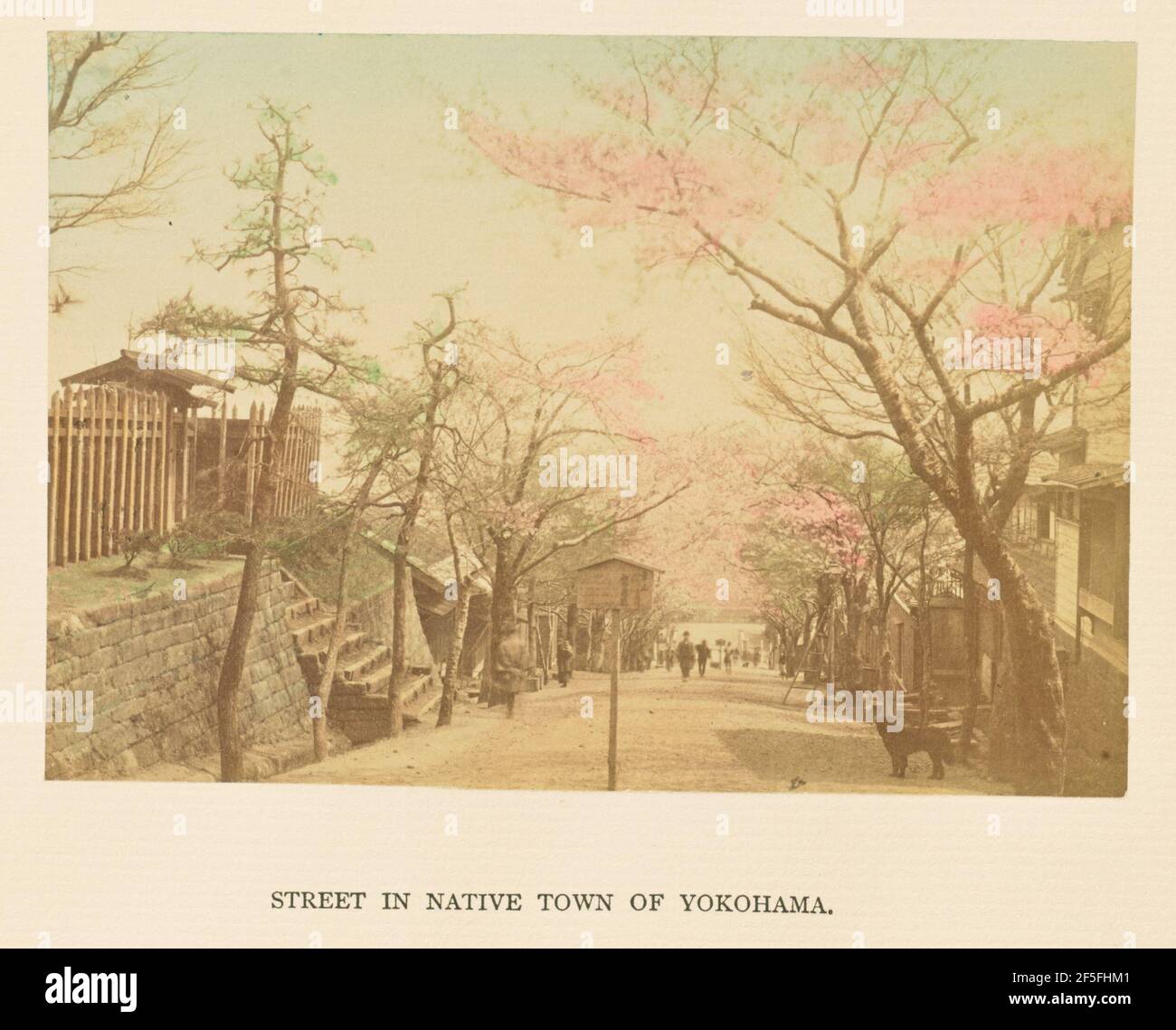 Street in Native Town of Yokohama. Kazumasa Ogawa (Japanese, 1860 ...