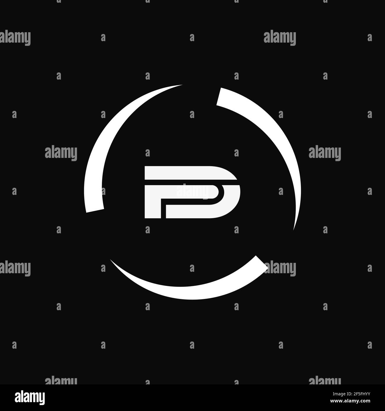 Alphabet letters Initials Monogram logo FD, DF, F and D Stock Photo - Alamy