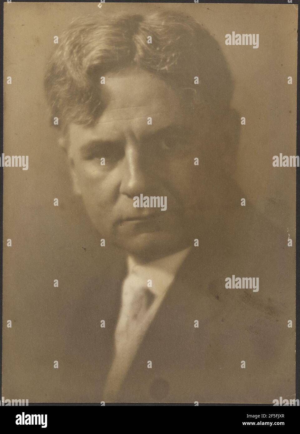 Portrait of a Man with Deep Set Eyes. Louis Fleckenstein (American ...