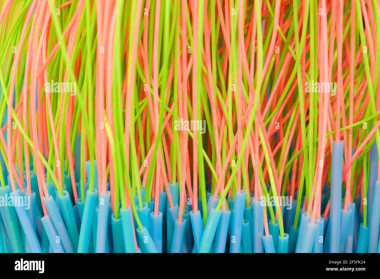 Colored thin wavy threads abstract texture background Stock Photo - Alamy