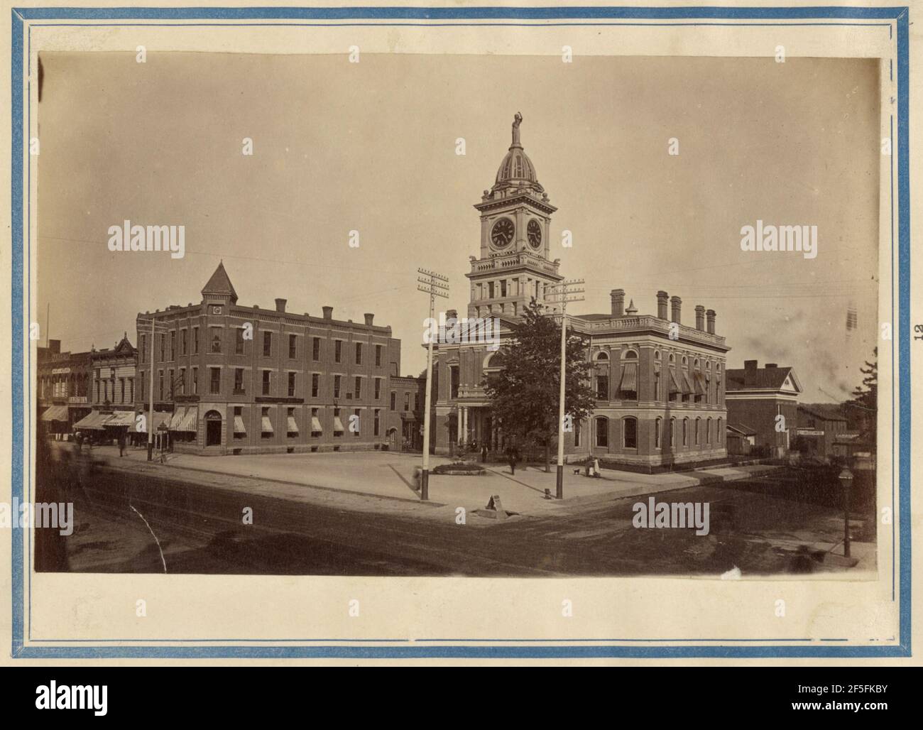 Building with clock tower, Maple City. Edward H. Hart (American, active ...