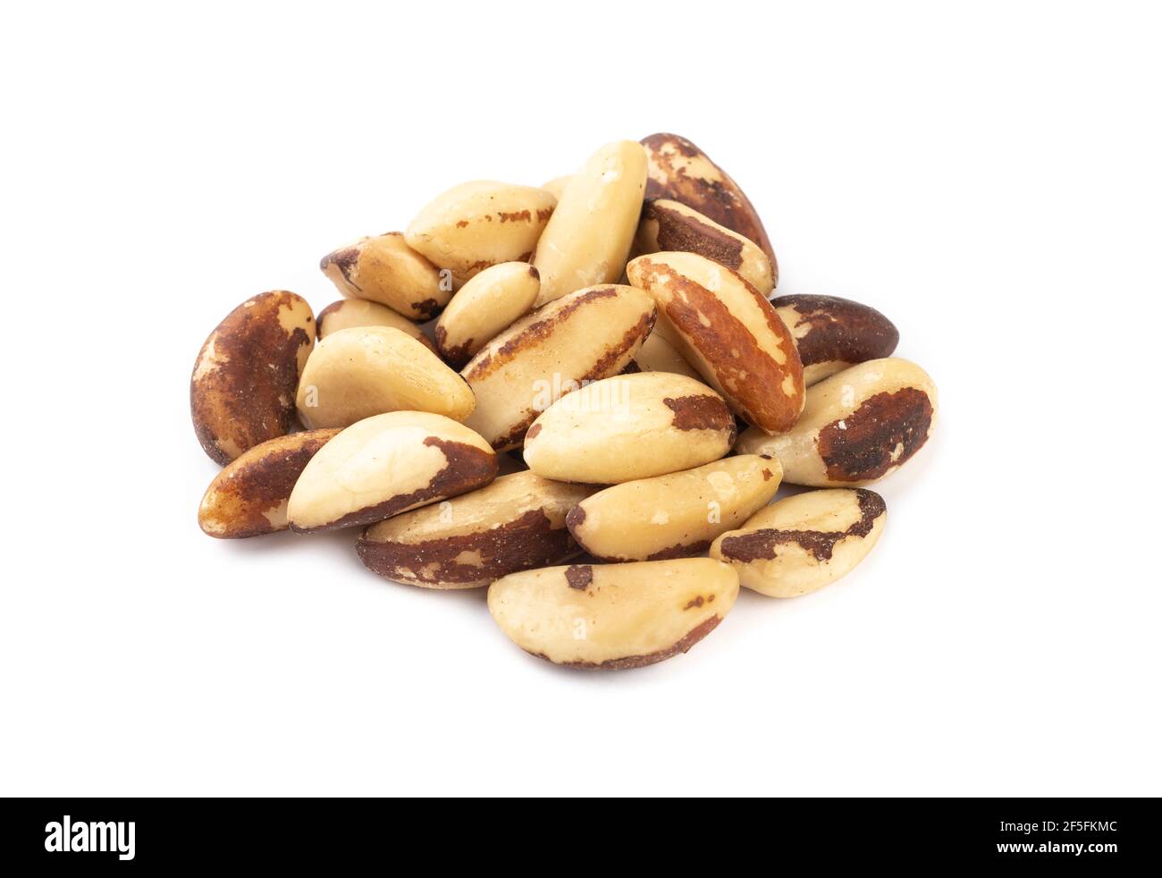 A group of brazil nuts isolated over white background Stock Photo - Alamy