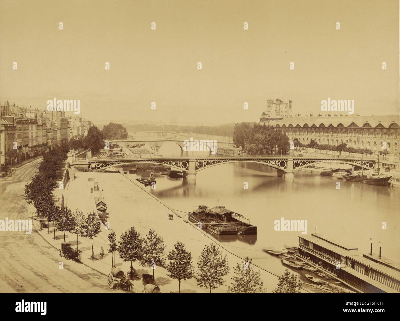 The Seine and the Ile de la Cite. Édouard Baldus (French, born Germany ...