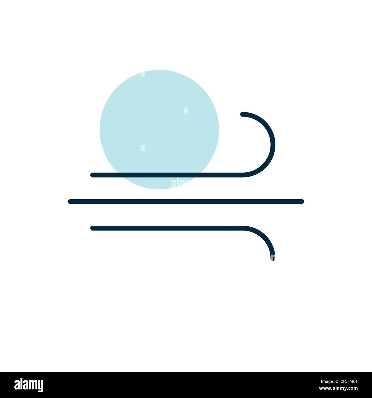 Blowing wind or windy vector icon. Meteorology sign. Graph symbol for ...