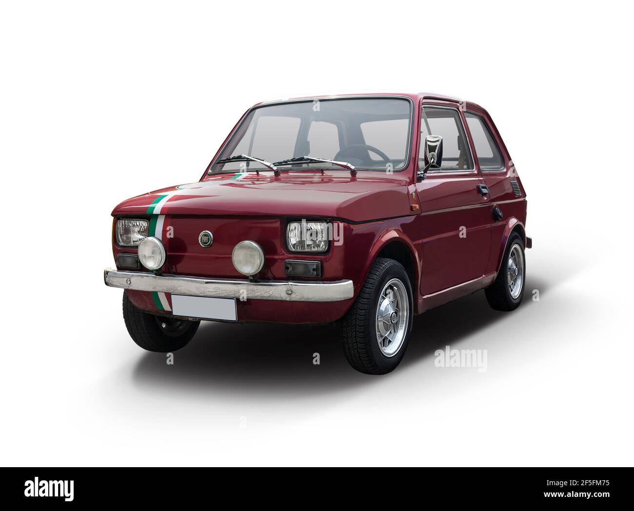 Classic sport Italian small car isolated on white background Stock ...