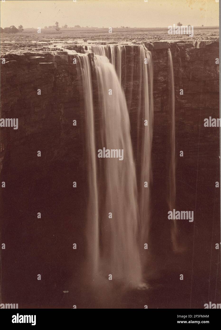 Chachai Waterfall, Rewah. Lala Deen Dayal (Indian, 1844 - 1905 Stock ...