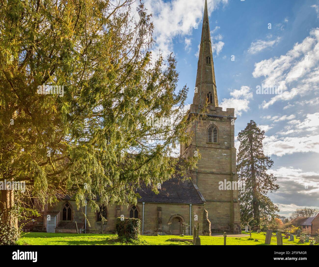 St.Cassian's Church in Chaddesley Corbett, Worcestershire, England ...