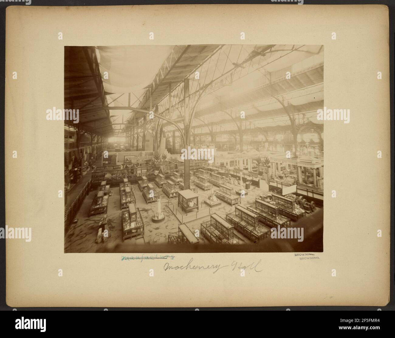 Machinery Hall. Browning (American, active 1890s Stock Photo - Alamy