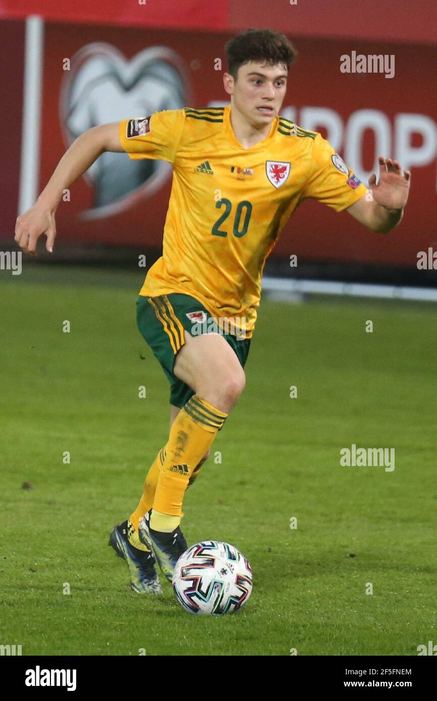 Daniel James of Walles during the FIFA World Cup 2022, Qualifiers Group ...