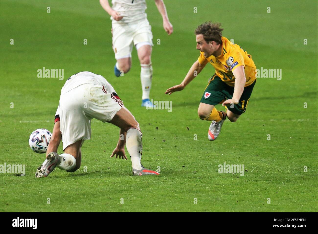 Joe Morell of Walles during the FIFA World Cup 2022, Qualifiers Group E ...