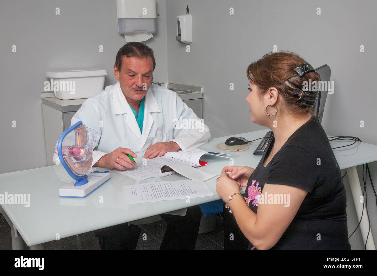 Office of doctor at hospital in Moscow. Russian federation Stock Photo ...
