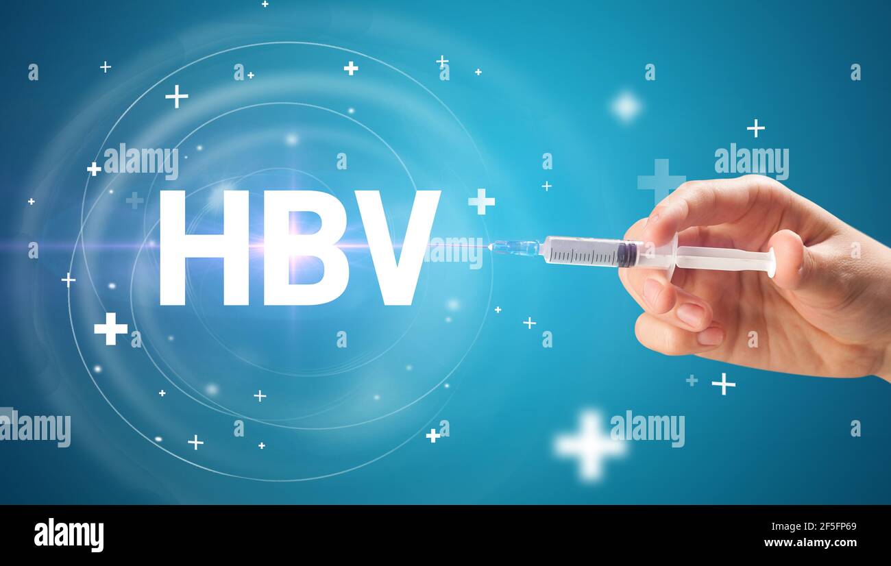 Syringe needle with virus vaccine Stock Photo - Alamy