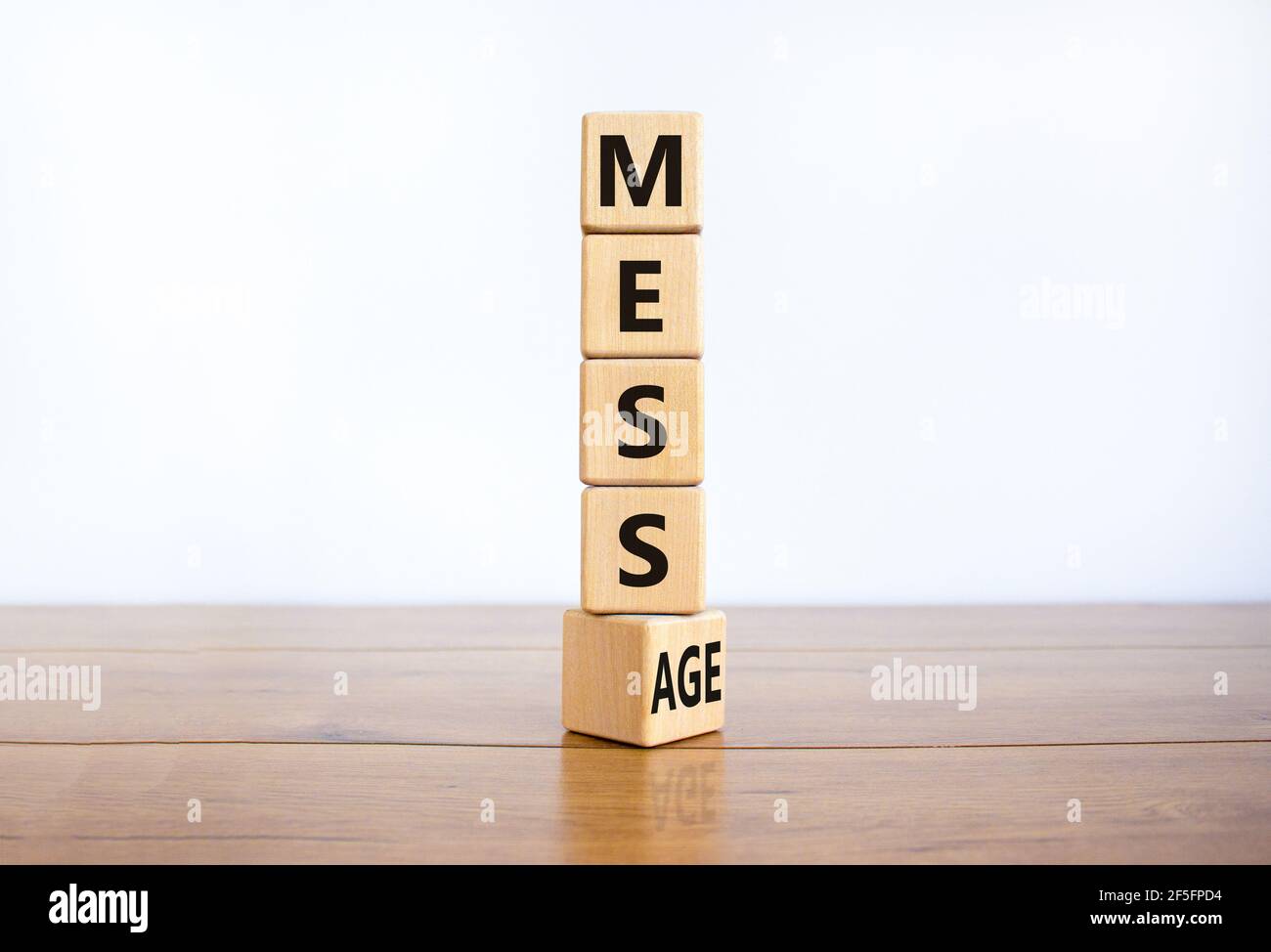 Make your mess your message symbol. Turned cubes and changed the word ...