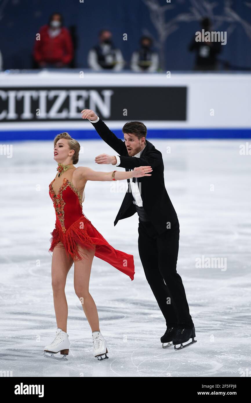 Alexandra STEPANOVA & Ivan BUKIN FSR, during Ice Dance Rhythm Dance at ...