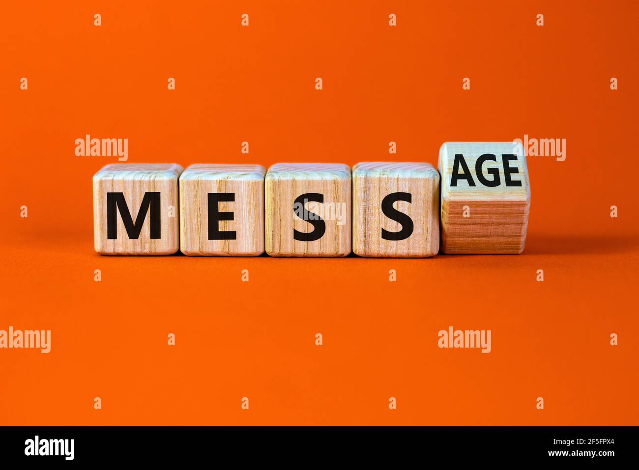 Make your mess your message symbol. Turned cubes and changed the word ...