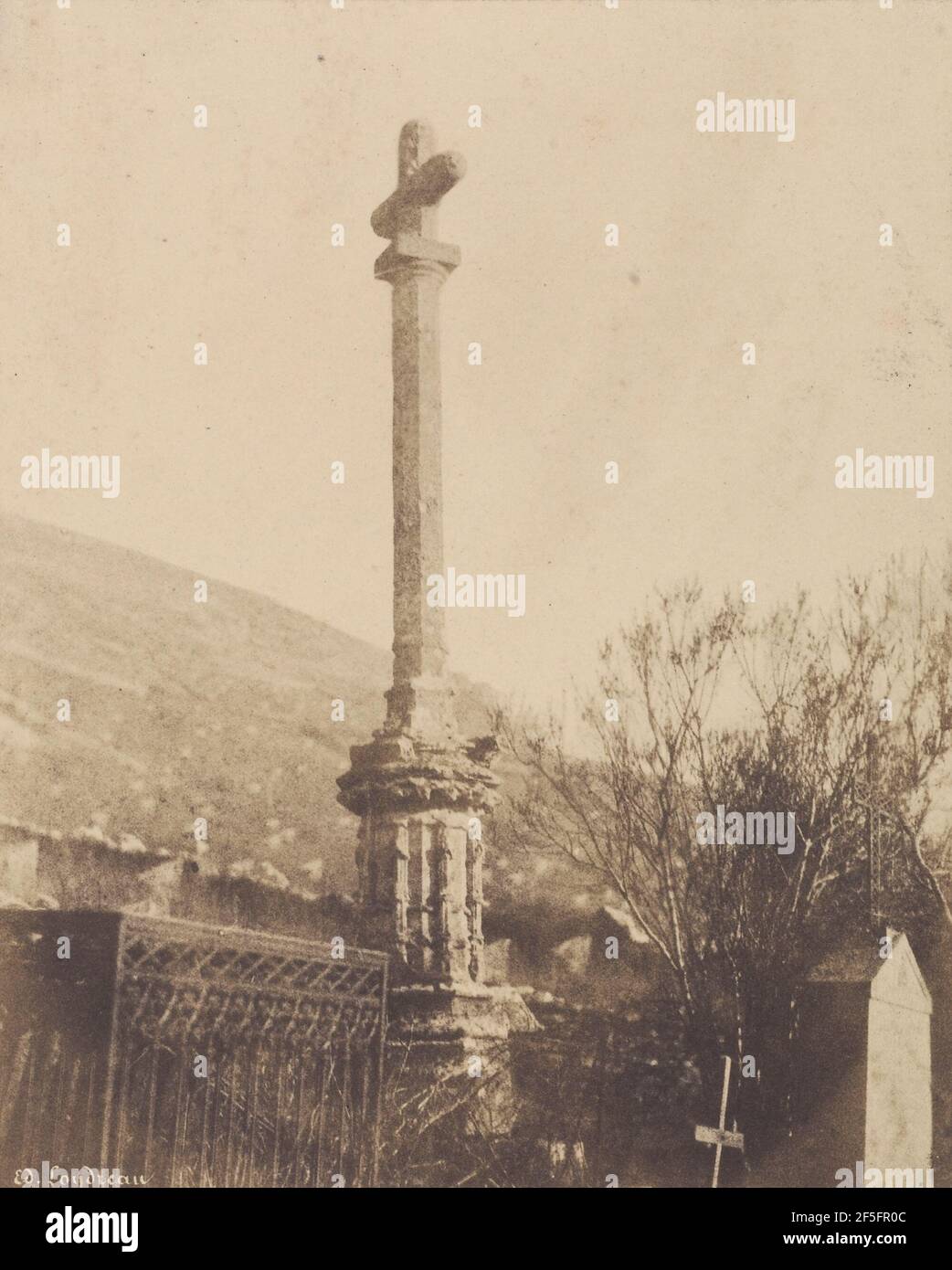 Cross on a Pillar Stock Photo - Alamy