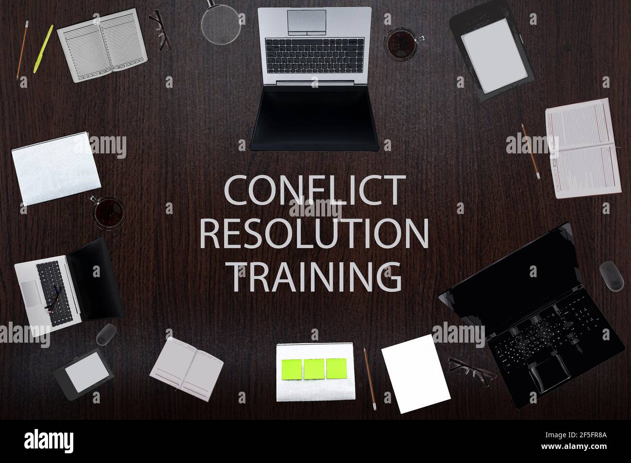 Conflict resolution concept notepad hi-res stock photography and images ...