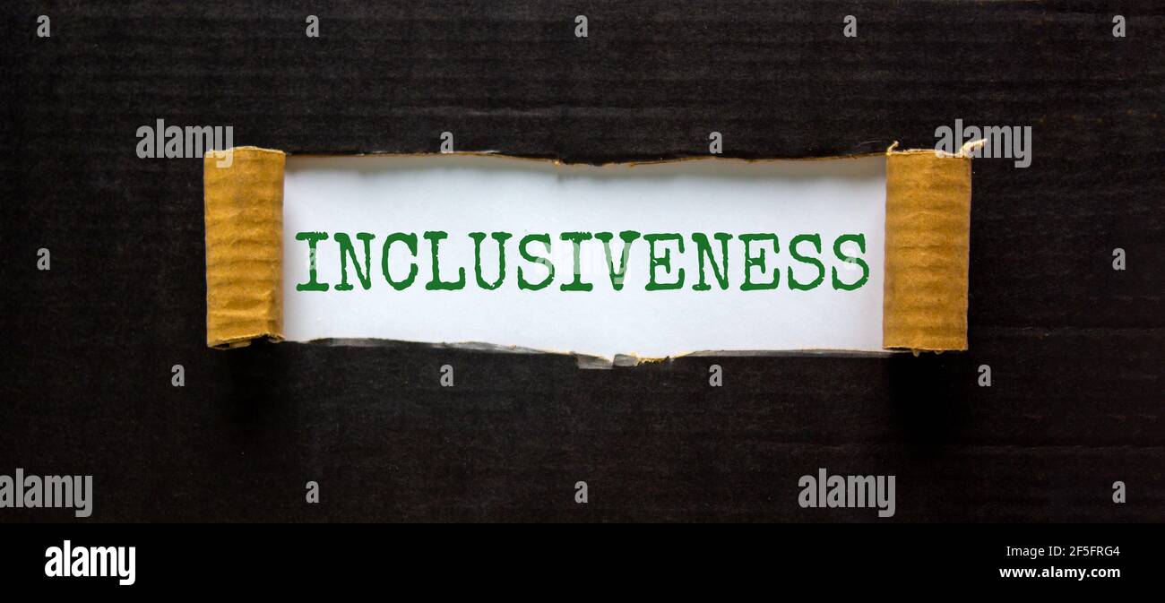 Belonging and inclusiveness symbol. The word 'inclusiveness' appearing ...