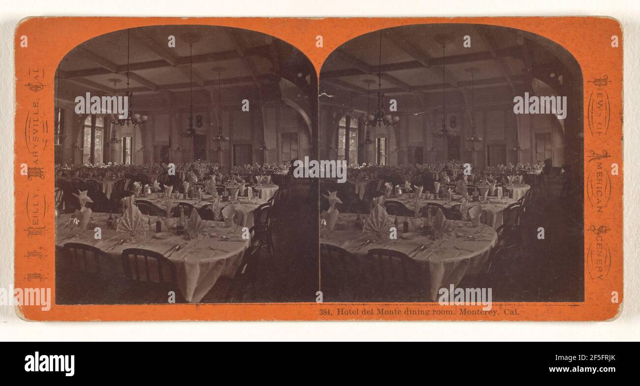 Hotel del Monte dining room, Monterey, Cal.. J.J. Reilly (American ...