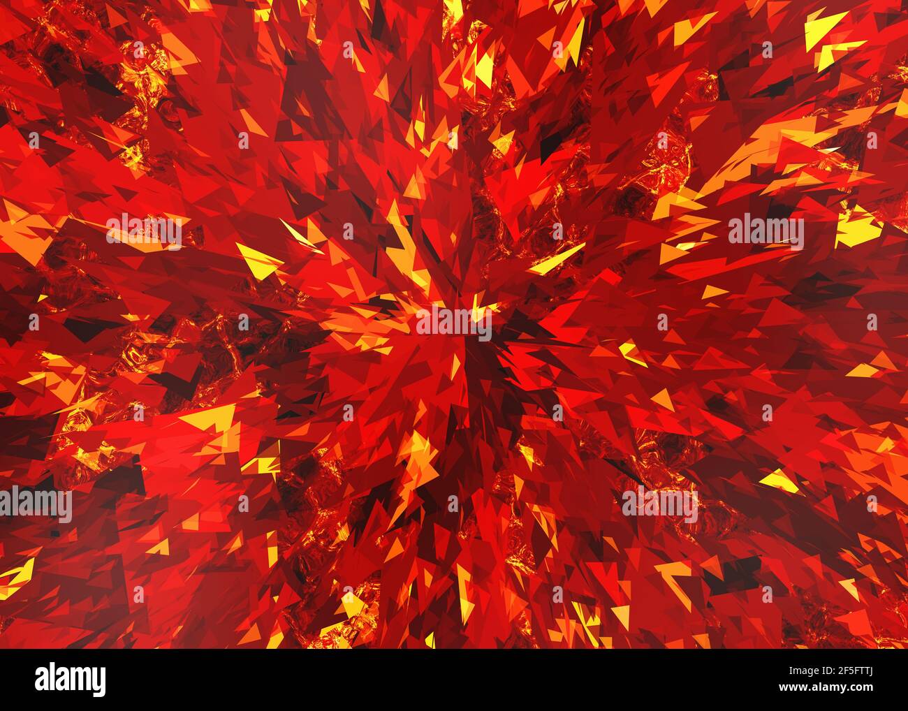 red fire burst and broken elements background Stock Photo - Alamy