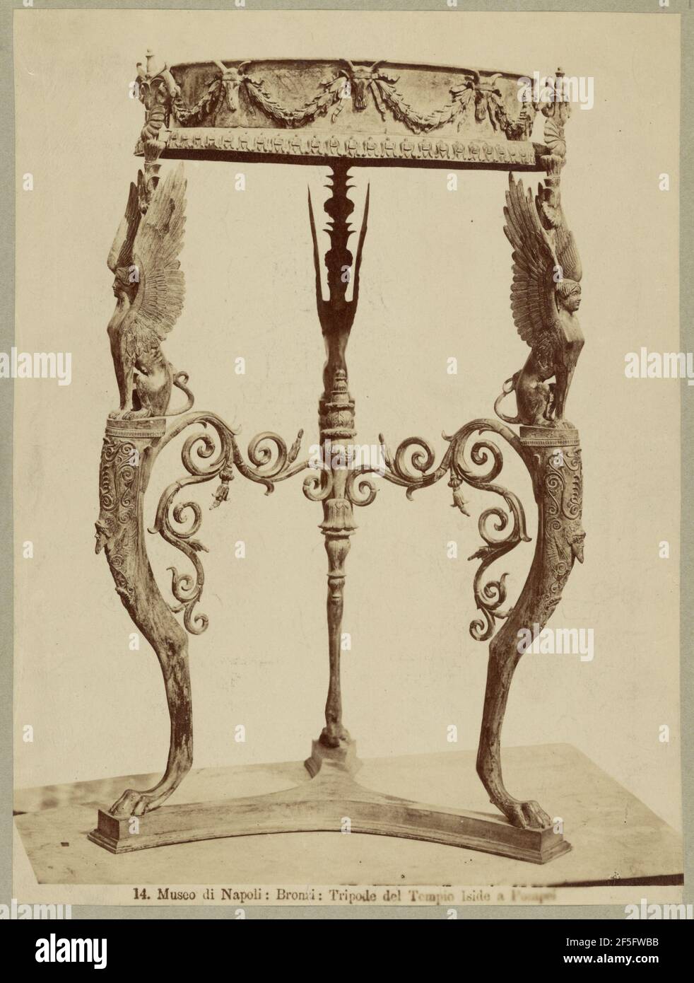 Museo di Napoli: Bronzi: Tripode del Tempio Iside a Pompei. Unknown ...