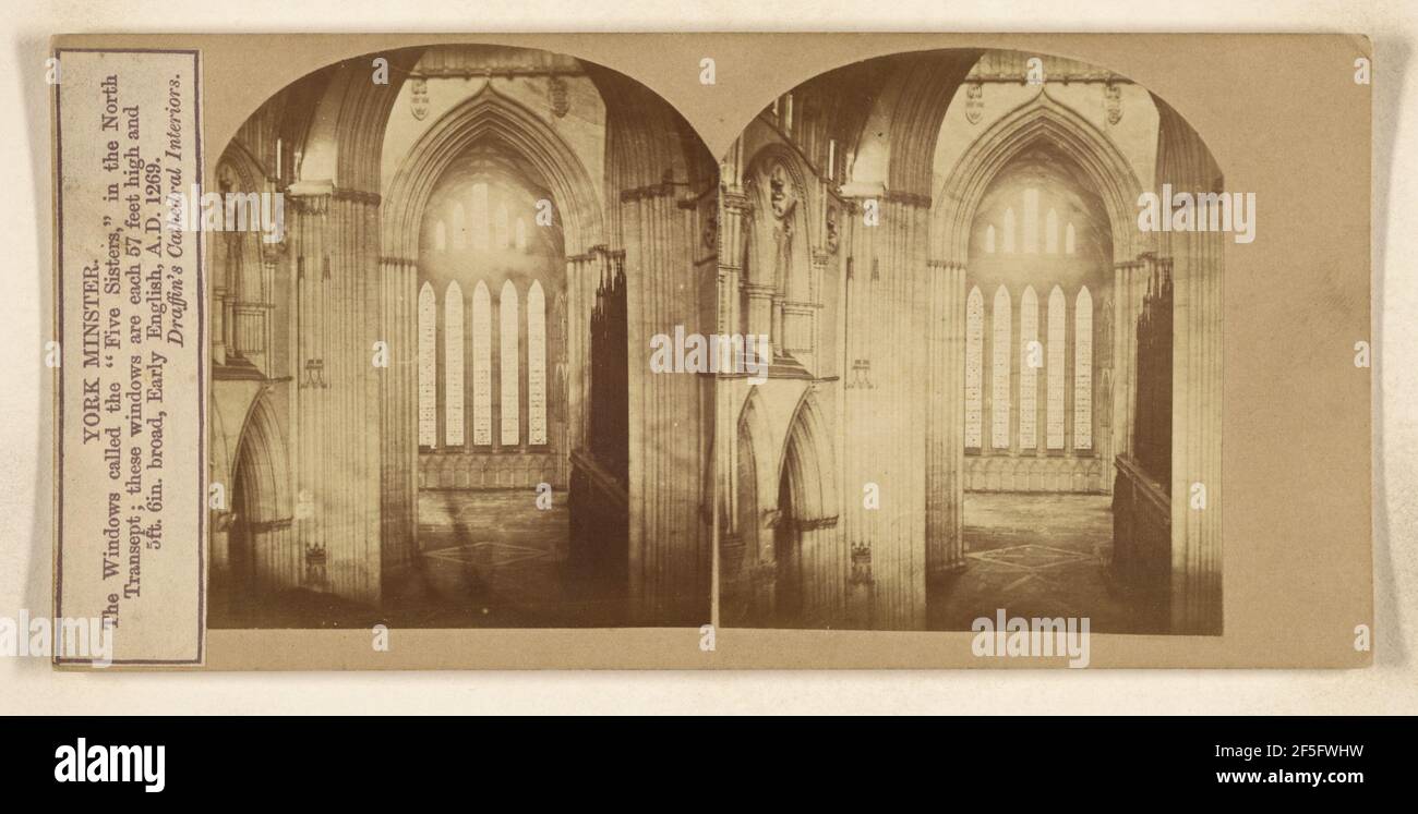 York Minster. The Windows called the "Five Sisters," in the North ...