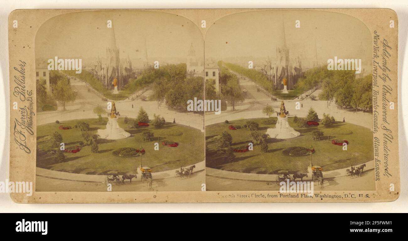 Fourteenth Street Circle, from Portland Flats, Washington, D.C., U.S.A ...