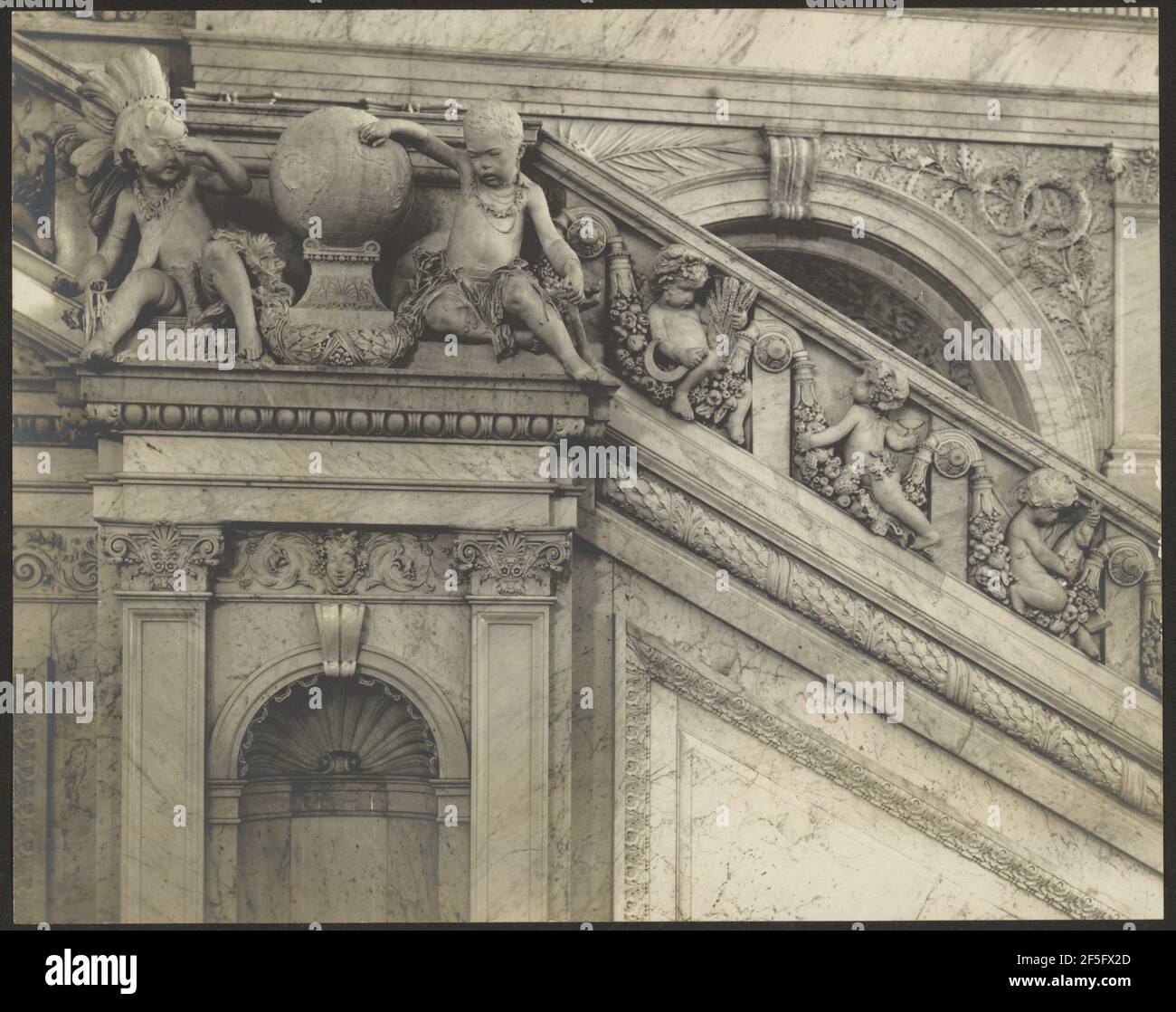 Architectural detail, Library of Congress. Levin C. Hardy (American ...