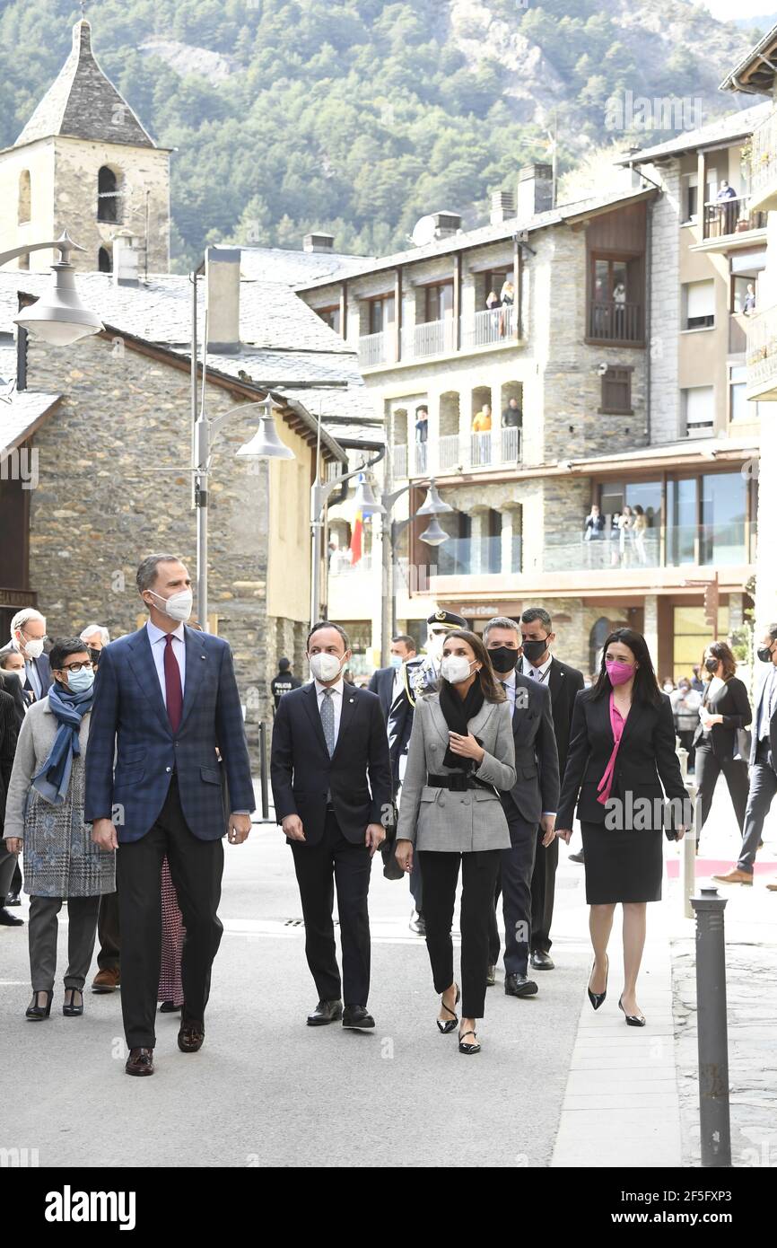 Queen Letizia and King Felipe visited Andorra as The Spanish Royal ...
