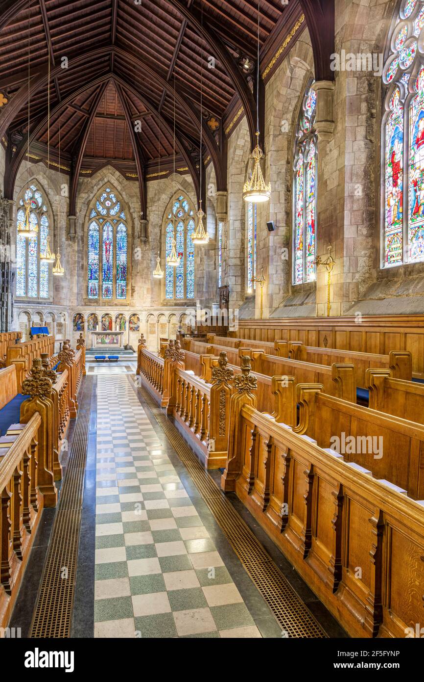 The interior of St Salvators Chapel, a late Gothic collegiate chapel ...