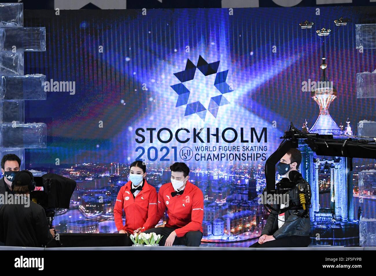 Shiyue WANG & Xinyu LIU CHN, during Ice Dance Rhythm Dance at the ISU ...