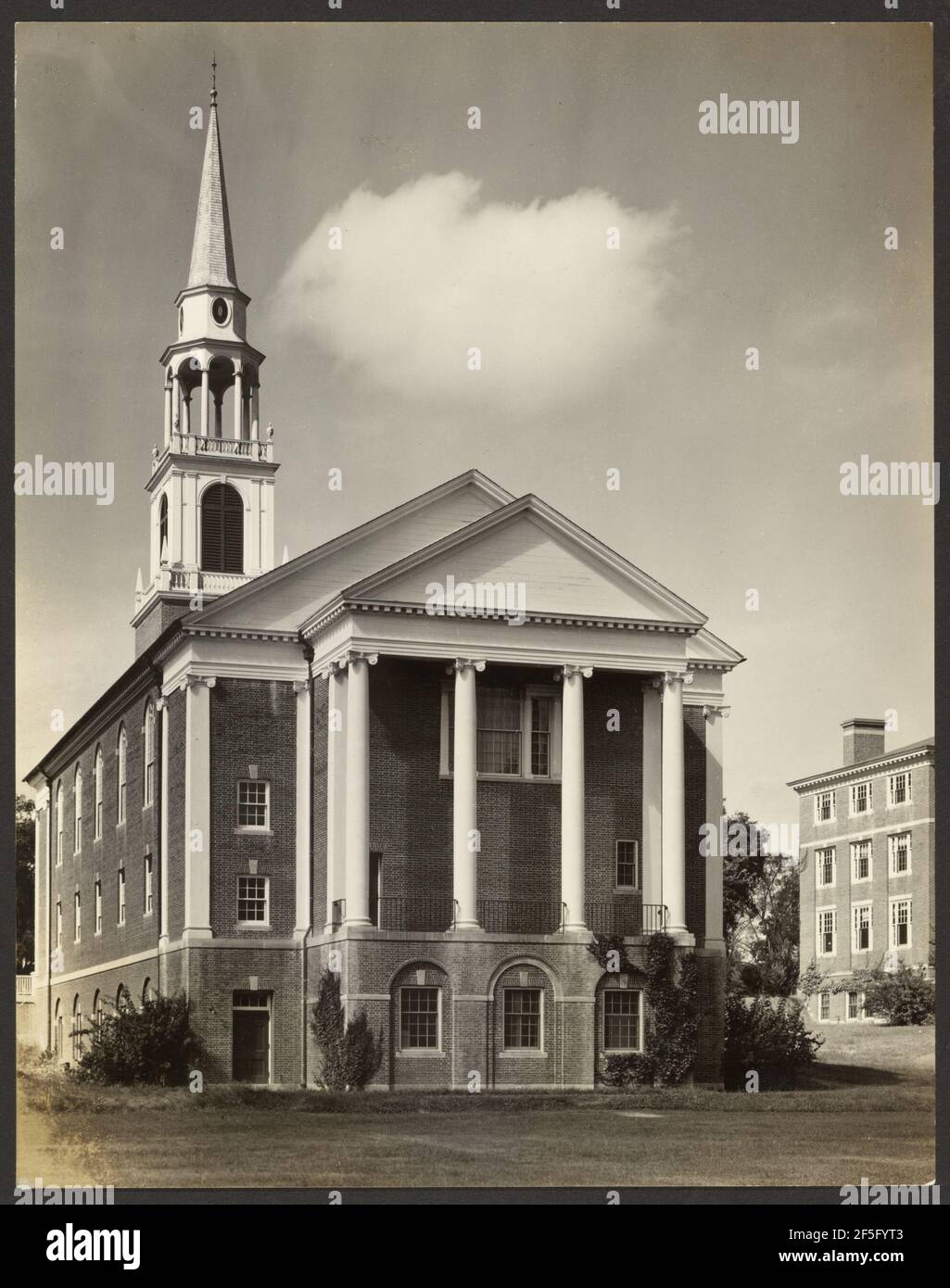 Wheaton College: Chapel from Athletic Field. Walker Evans (American ...