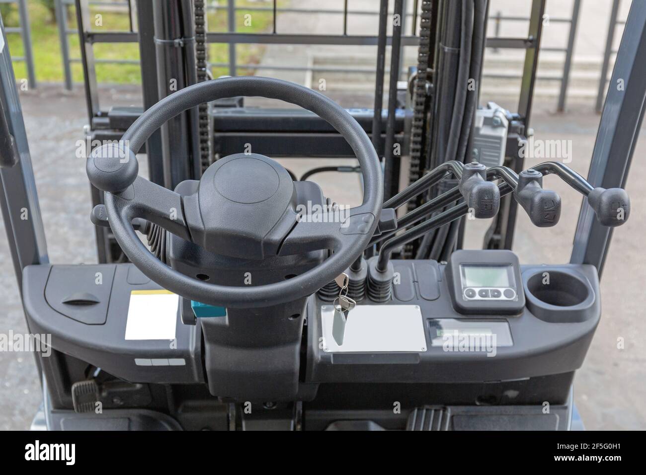 Inside truck cabin view hi-res stock photography and images - Alamy