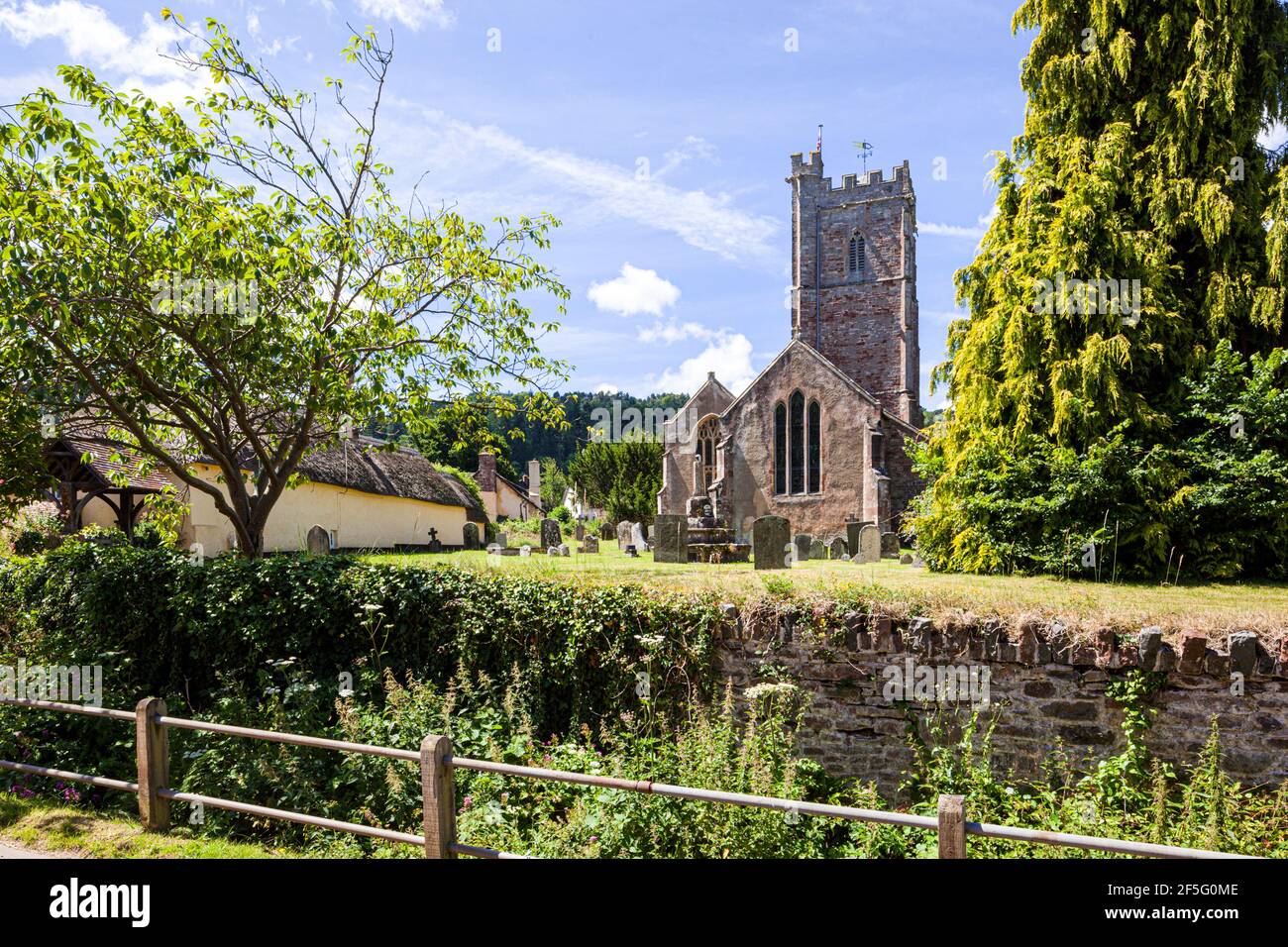 The parish church of St Mary in the Exmoor village of Luccombe ...