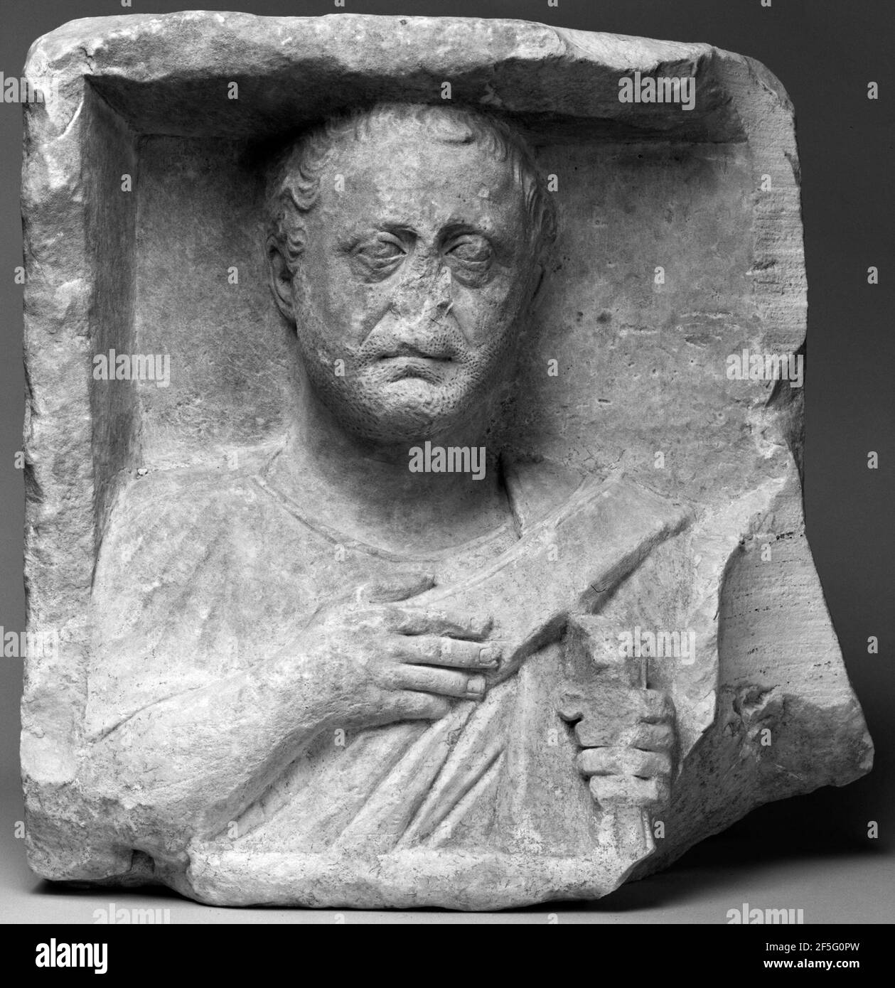 Funerary Relief with the Bust of a Man. Unknown Stock Photo - Alamy