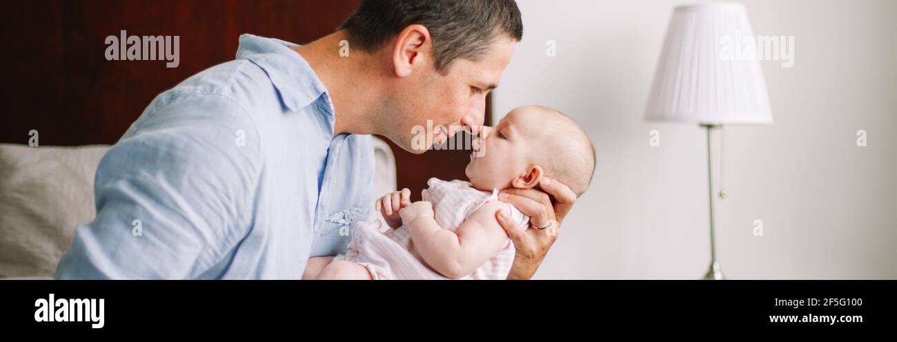 Fathers Day holiday. Middle age Caucasian father parent hugging and ...