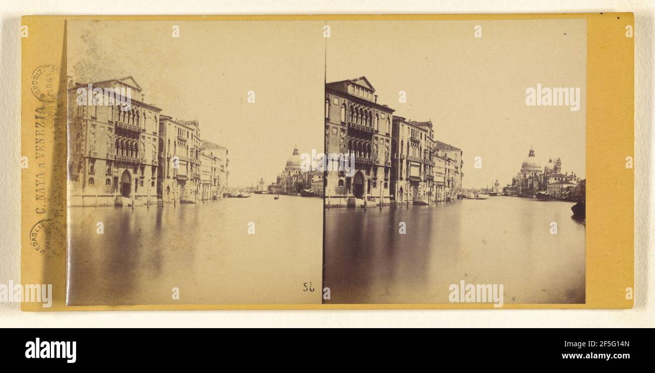 Gran Canale. Venezia. Carlo Naya (Italian, 1816 - 1882 Stock Photo - Alamy