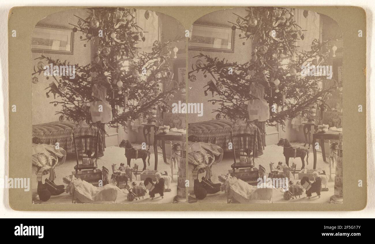 Mildreds 2d Christmas Tree Dec 25 1901. Wendt Brothers Stock Photo - Alamy