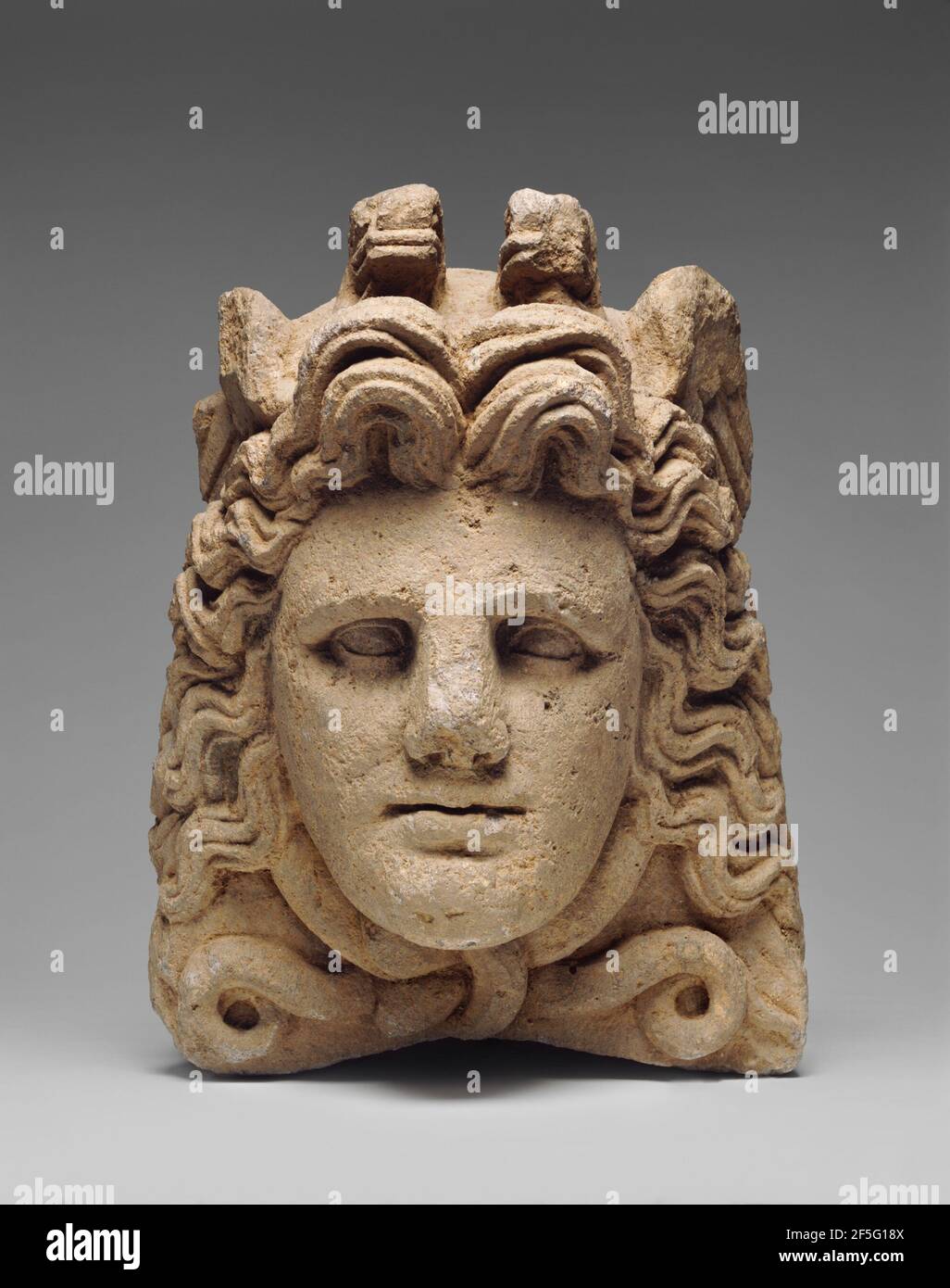 Akroterion with Medusa. Unknown Stock Photo - Alamy