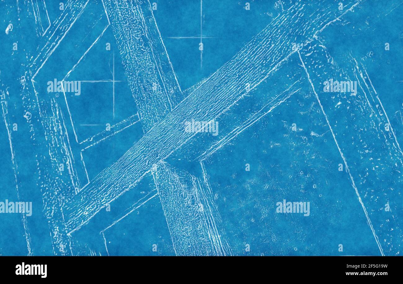 blue abstract scheme on graph paper Stock Photo - Alamy