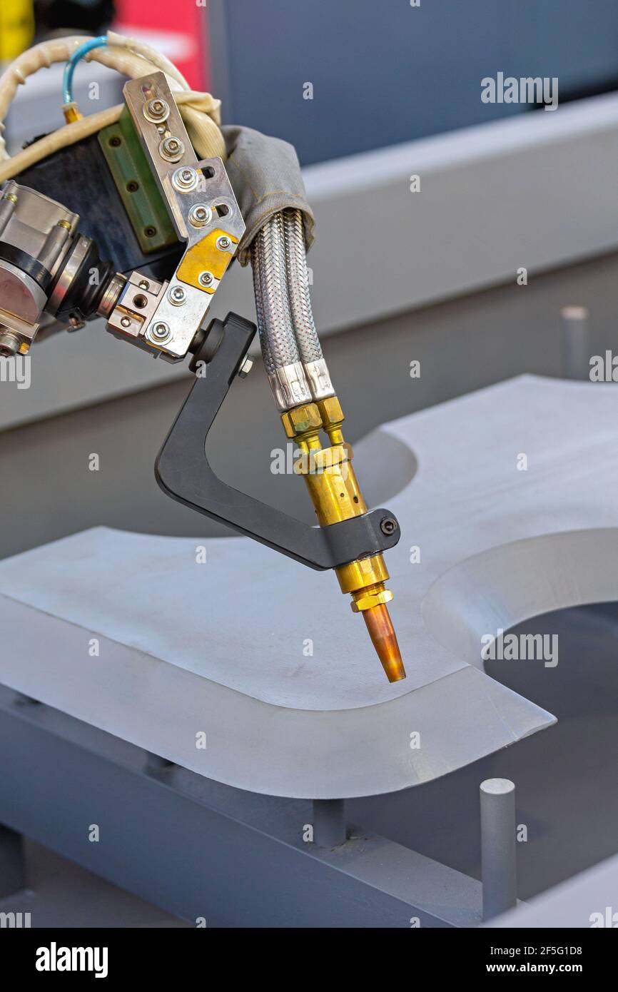 Automated Robotic Welding Arm System Factory Production Stock Photo - Alamy
